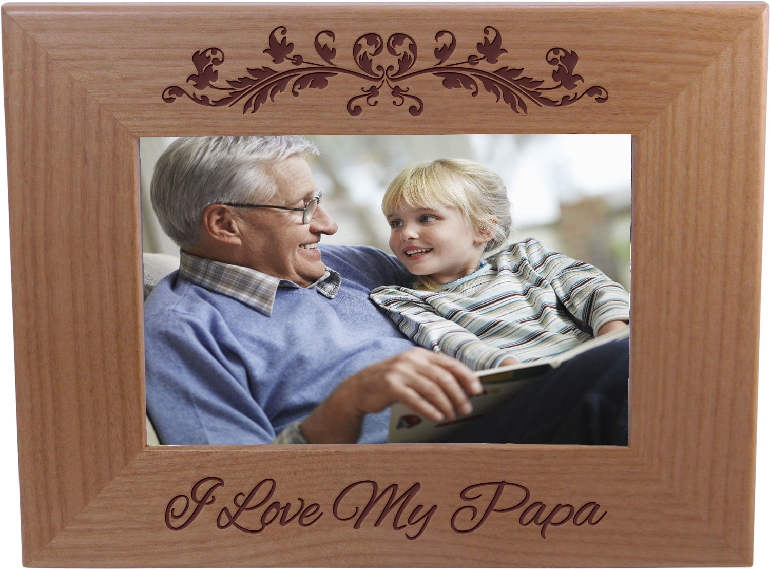 I Love My Papa 4-inch x 6-Inch Wood Picture Frame - Walmart.com