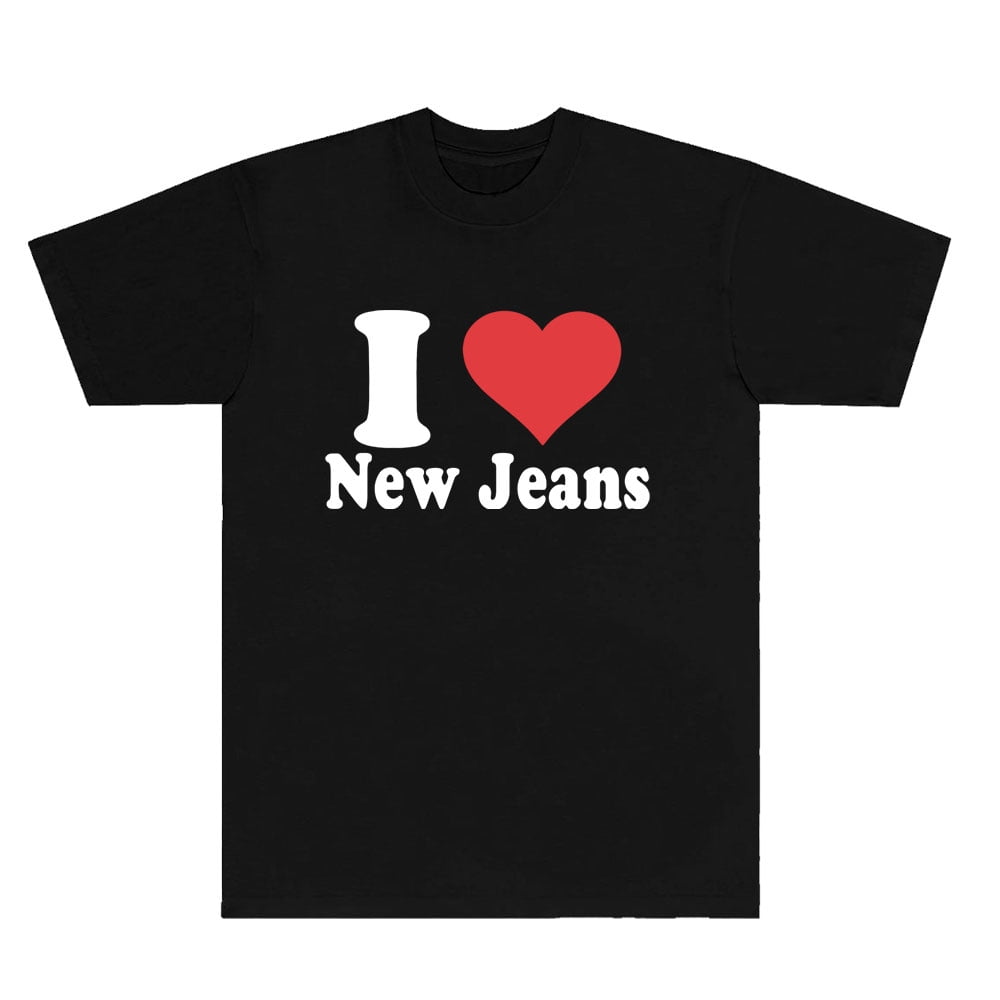 I Love New Jeans T-Shirts NJWMX Album Merch Tee Summer Unisex Fashion ...