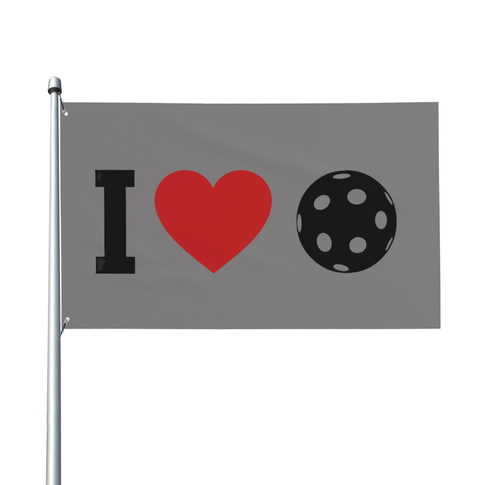 I Love Pickleball Flags Garden Home Flag House Flags For Outdoor Custom ...