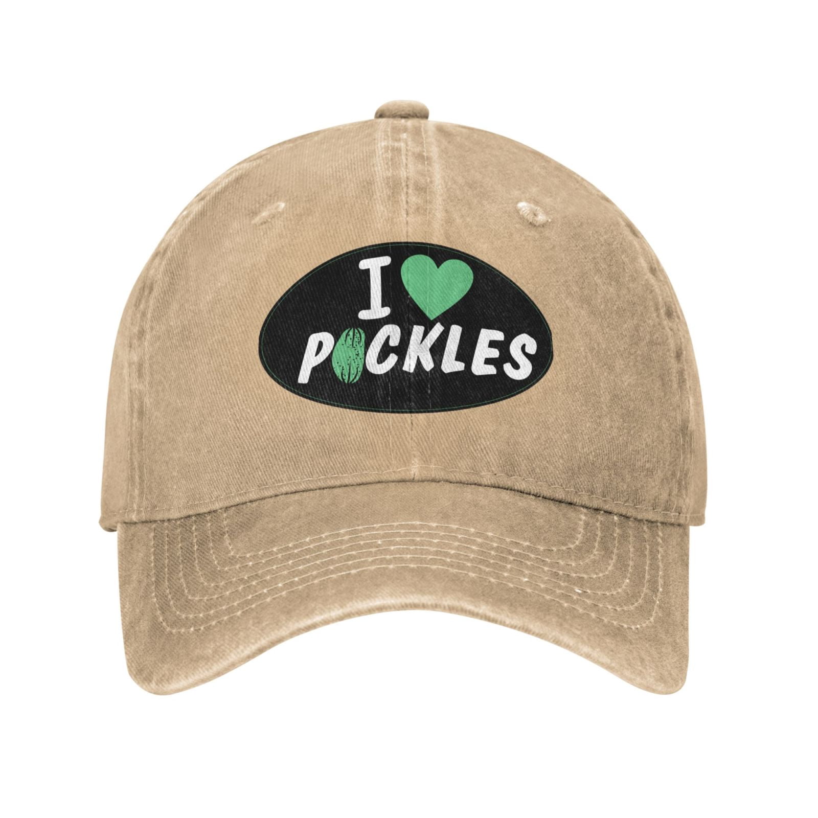 I Love Pickles Adult Adjustable Classic Washed Casquette Cap Hat ...