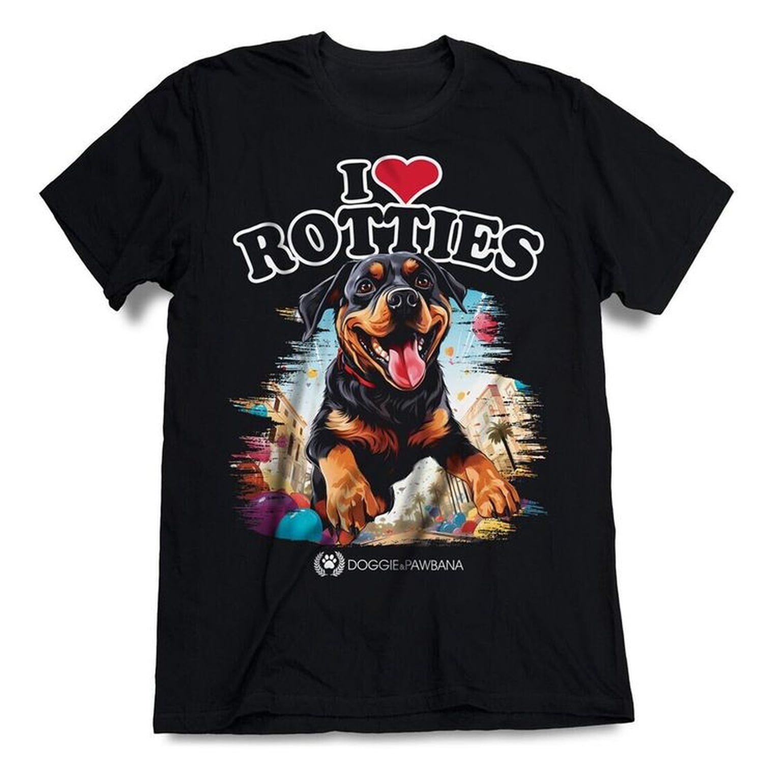 I Love Rotties T-S1Hirt - (Doggie & Pawbana brand) Rottweiler S1Hirt ...