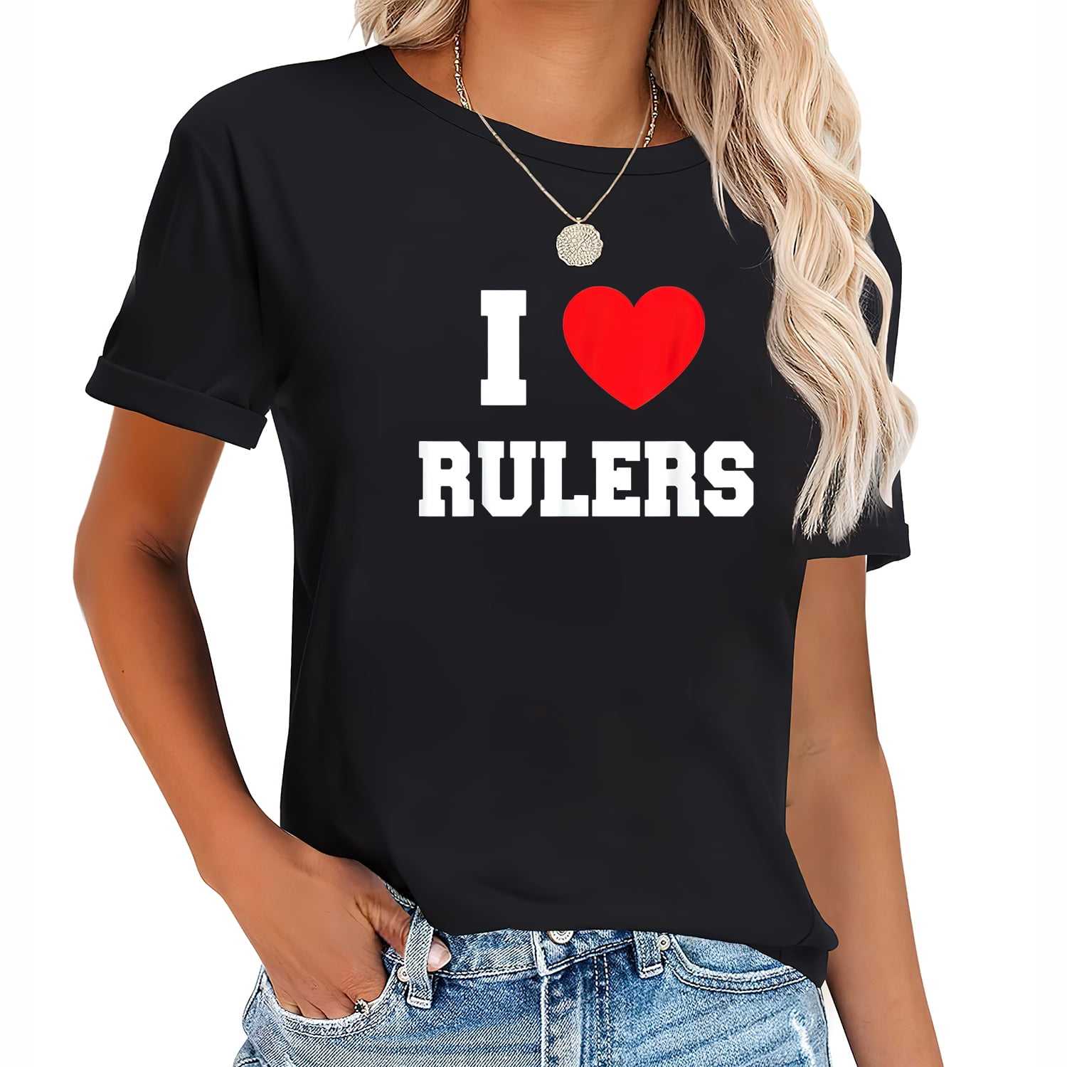 I Love Rulers T-Shirt - Walmart.com