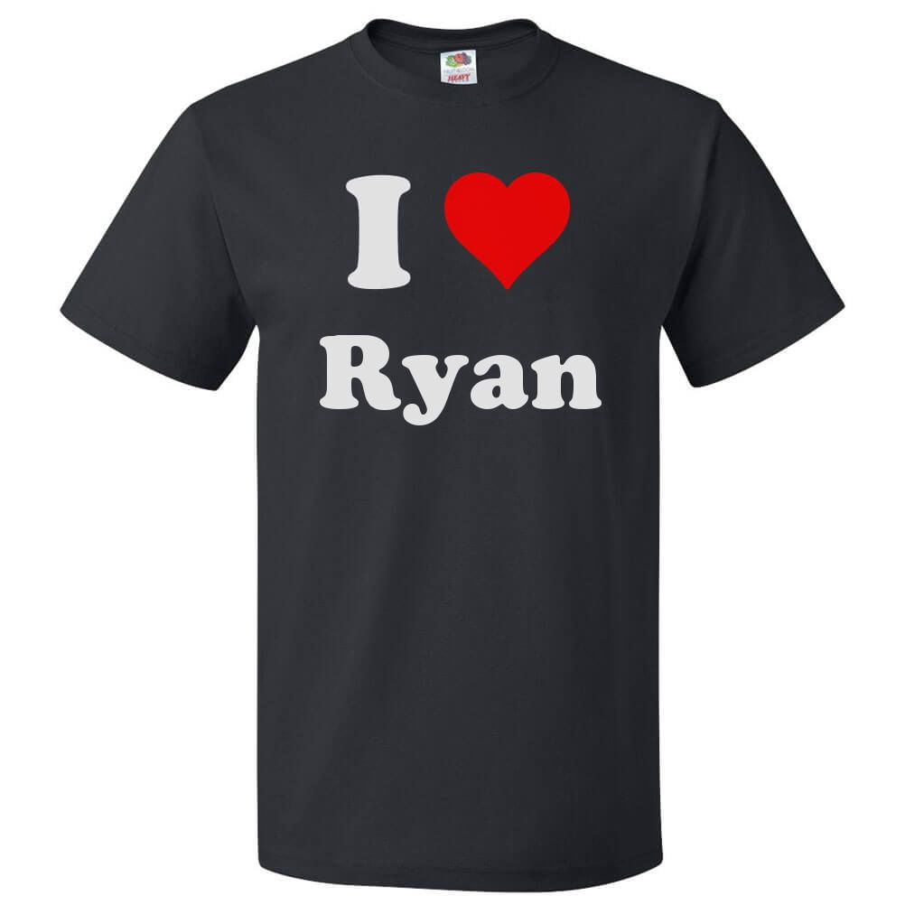 I Love Ryan T shirt I Heart Ryan Tee Gift - Walmart.com