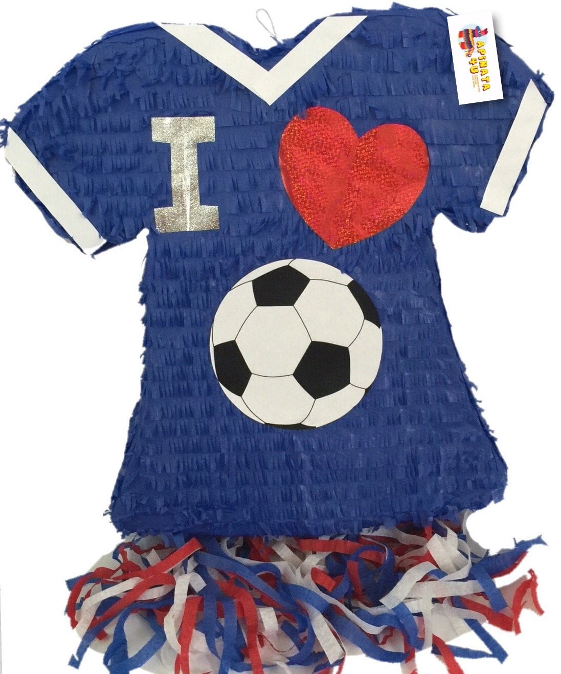 I Love Soccer Jersey Pinata - Walmart.com