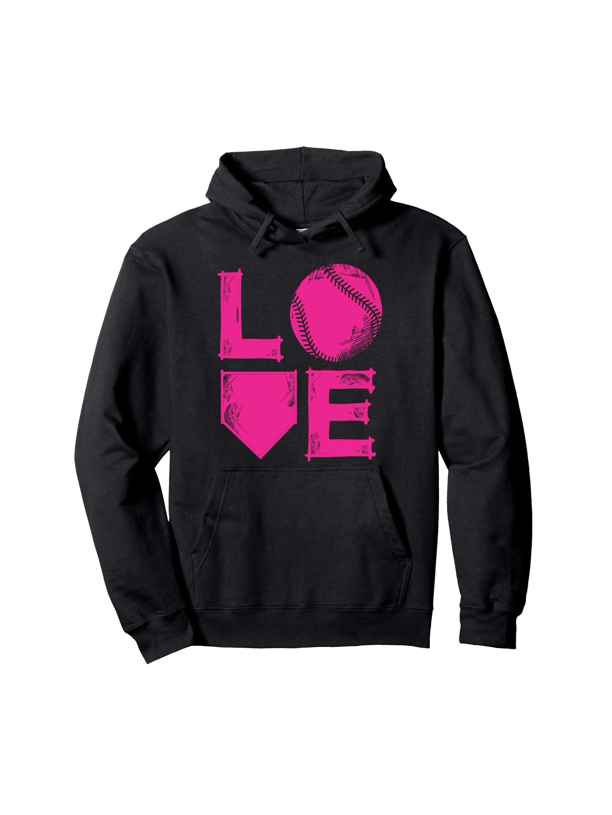 I Love Softball Hoodie - Gift Idea For Teen Girls And Women Comfortable ...