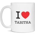 I Love Tabitha - Personalized I Heart Gift - Tabitha Mug - White ...
