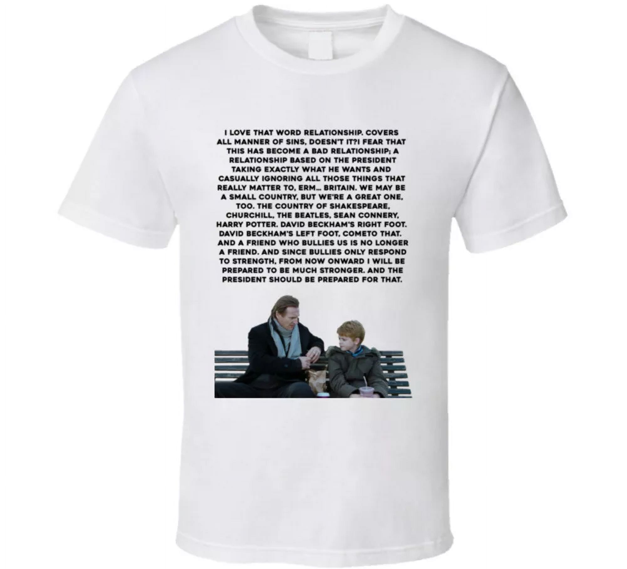 I Love That Word Relationship Love Actually Kid Sign Quote T Shirt ...