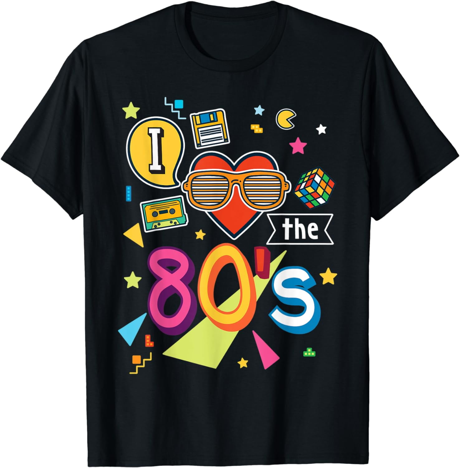 I Love The 80s Rock Party for Women and Men T-Shirt - Walmart.com