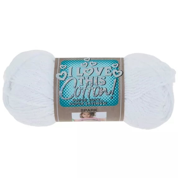 I Love This Cotton Yarn, Medium Weight Cotton with Metallic Polyester ...
