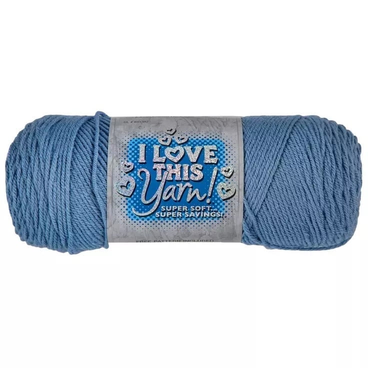 I Love This Yarn, Medium Weight 100% Acrylic, 355 Yards, Stonewash ...