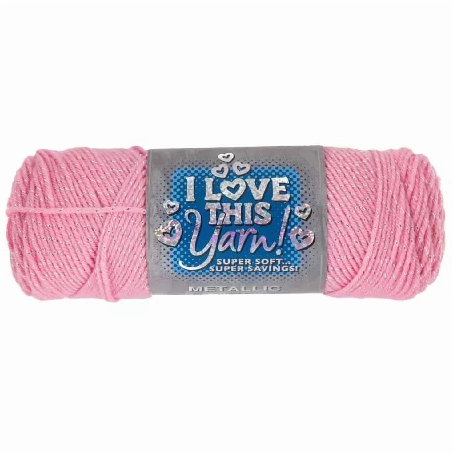 I Love This Yarn Metallic, Medium Weight Acrylic with Metallic ...