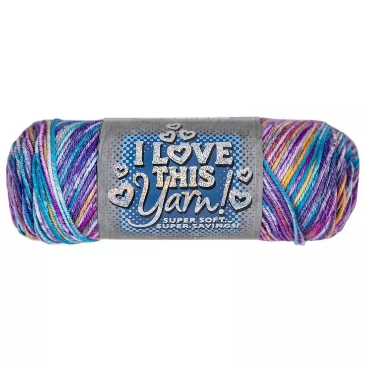 I Love This Yarn Print, Medium Weight 100% Acrylic Yarn, 252 Yards ...
