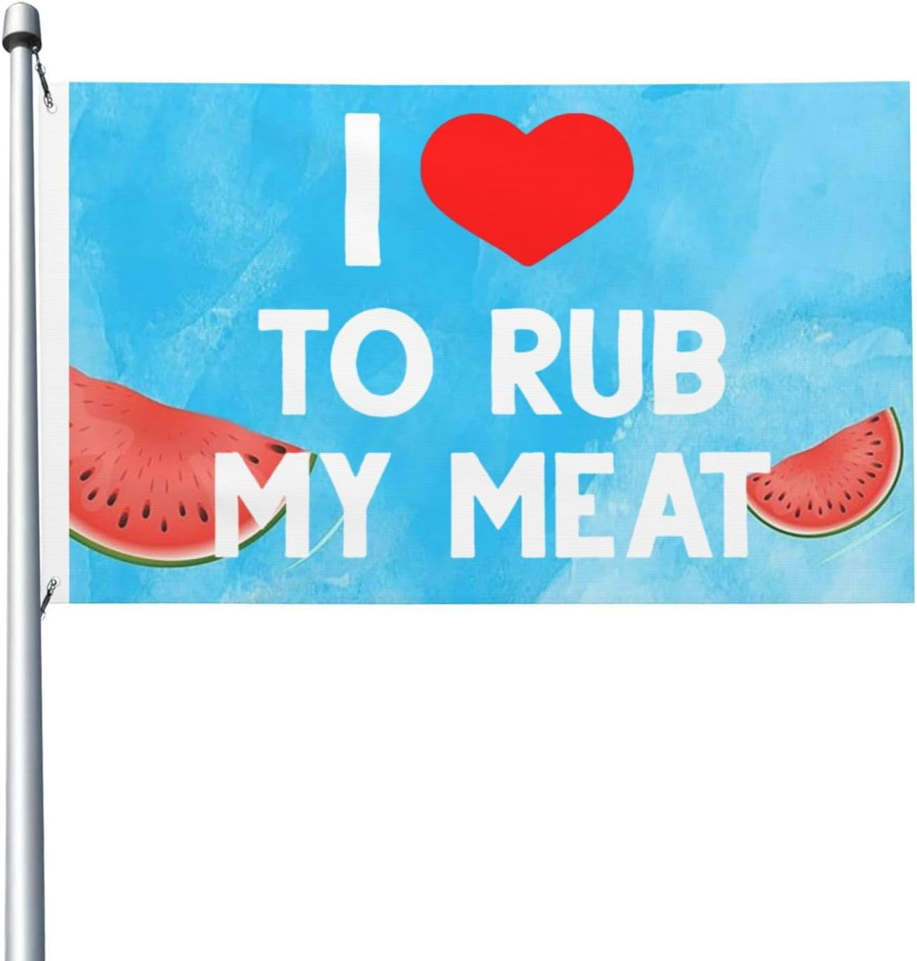 I Love To Rub My Meat Flag 3x5 Ft Outdoor Garden Flags Party Banner ...
