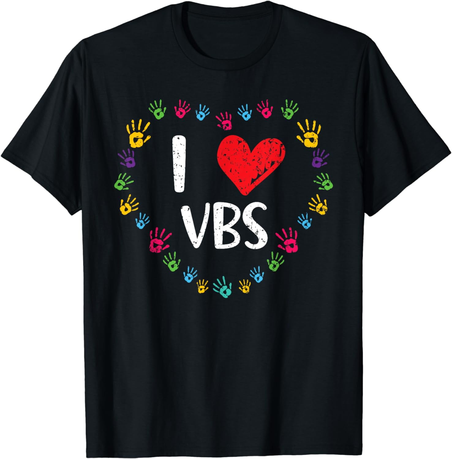 I Love VBS Vacation Bible School Christian Teacher Cotton T-Shirt ...