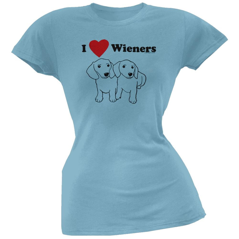 I Love Wieners Ladies T-Shirt - Small - Walmart.com