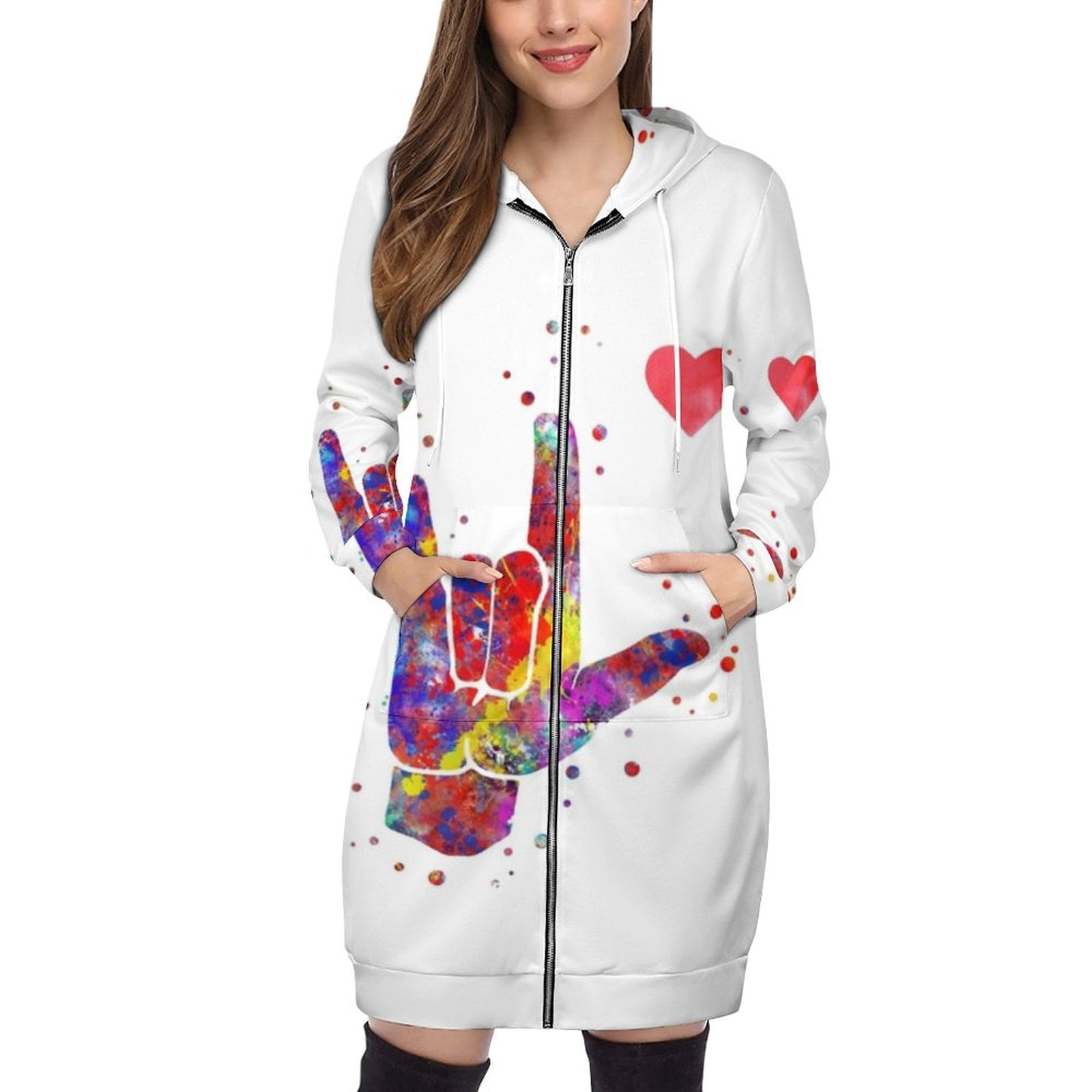 I Love You Asl Sign Language Watercolor Sign Language Love You ...