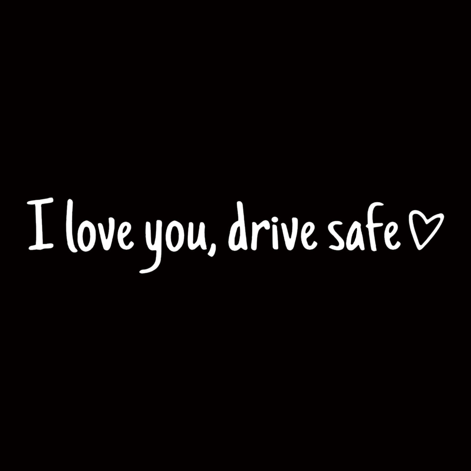 I Love You Drive Safe Mirror Sticker, Cute Car Stickers for Womens, Car ...