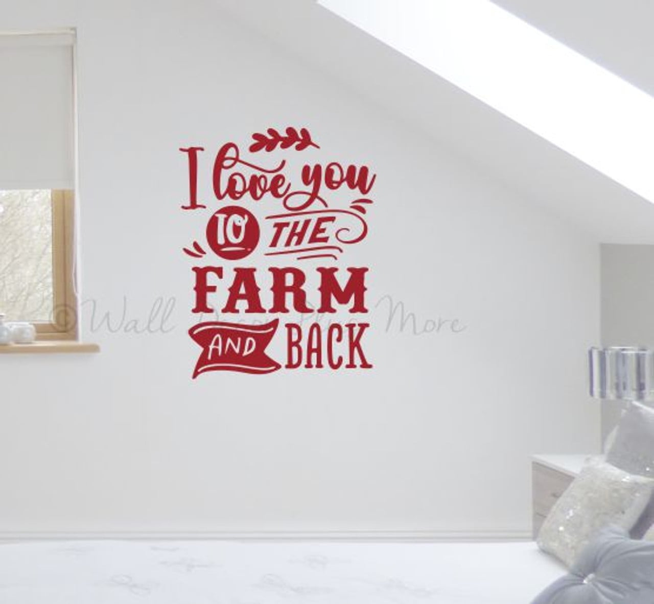 I Love You to Farm and Back Farming Wall Decal - Removable Vinyl Wall ...