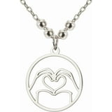 I Love You Hand Sign Language Necklace ASL Hand Sign Charm Pendant ASL ...