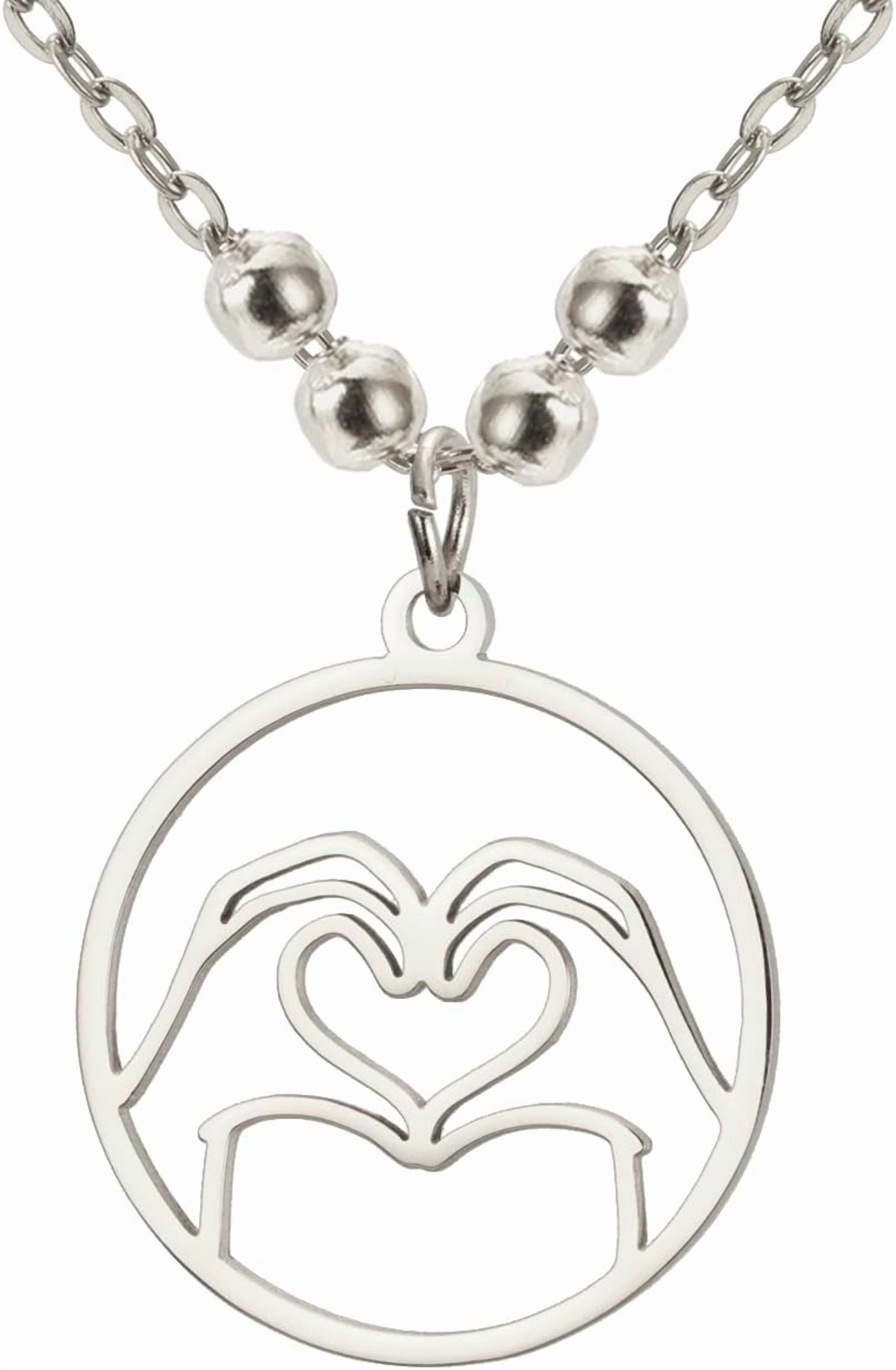 I Love You Hand Sign Language Necklace ASL Hand Sign Charm Pendant ASL ...