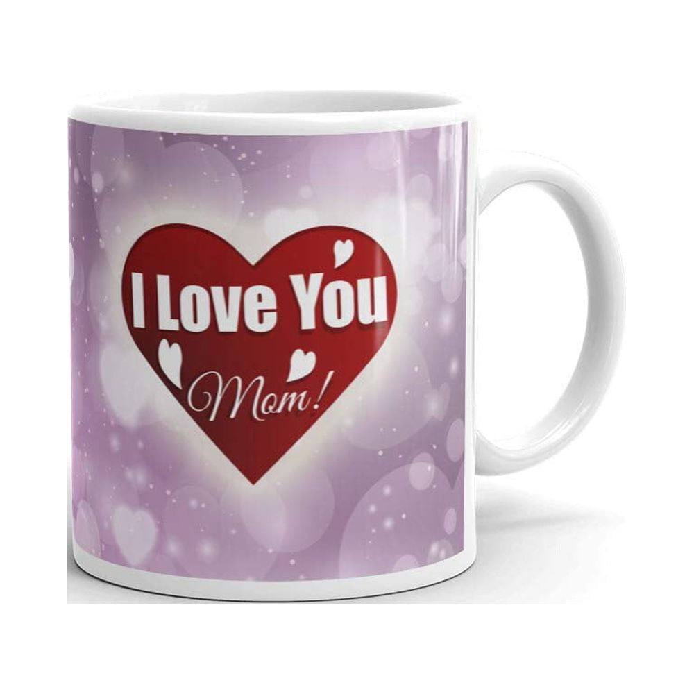 I Love You Mom With Heart Happy Mother’s Day Coffee Tea Ceramic Mug