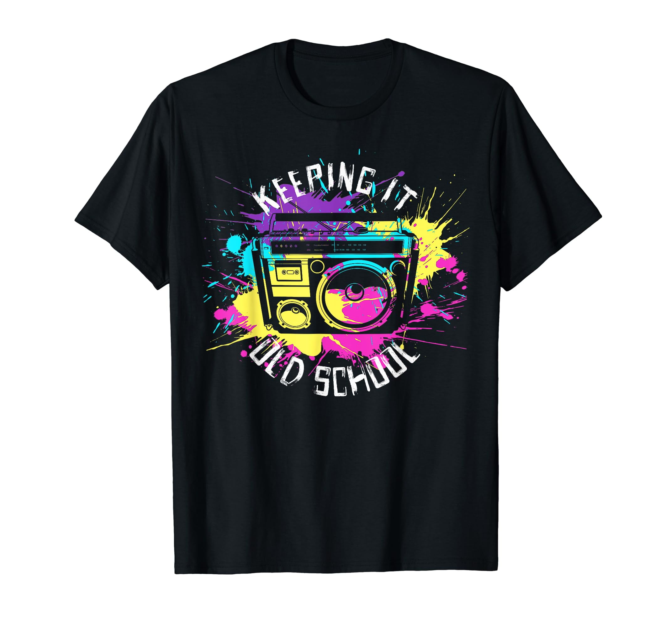 I Love the 80s Keeping It Old School 80s 90s Boombox Vintage Men T-Shirt - Walmart.com