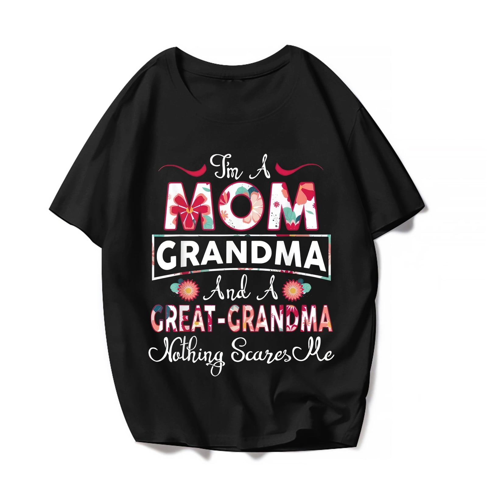 I'M A Mom Great-Grandma Grandma Women T-Shirt Mother's Day Casual Cute ...
