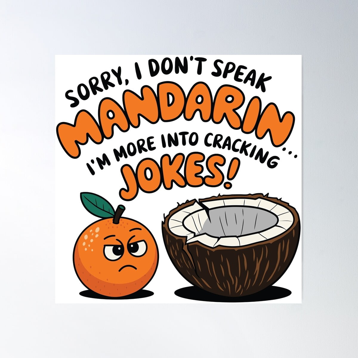 I'M Into Cracking Jokes Poster Wall Art, Modern Wall Decor For Living ...