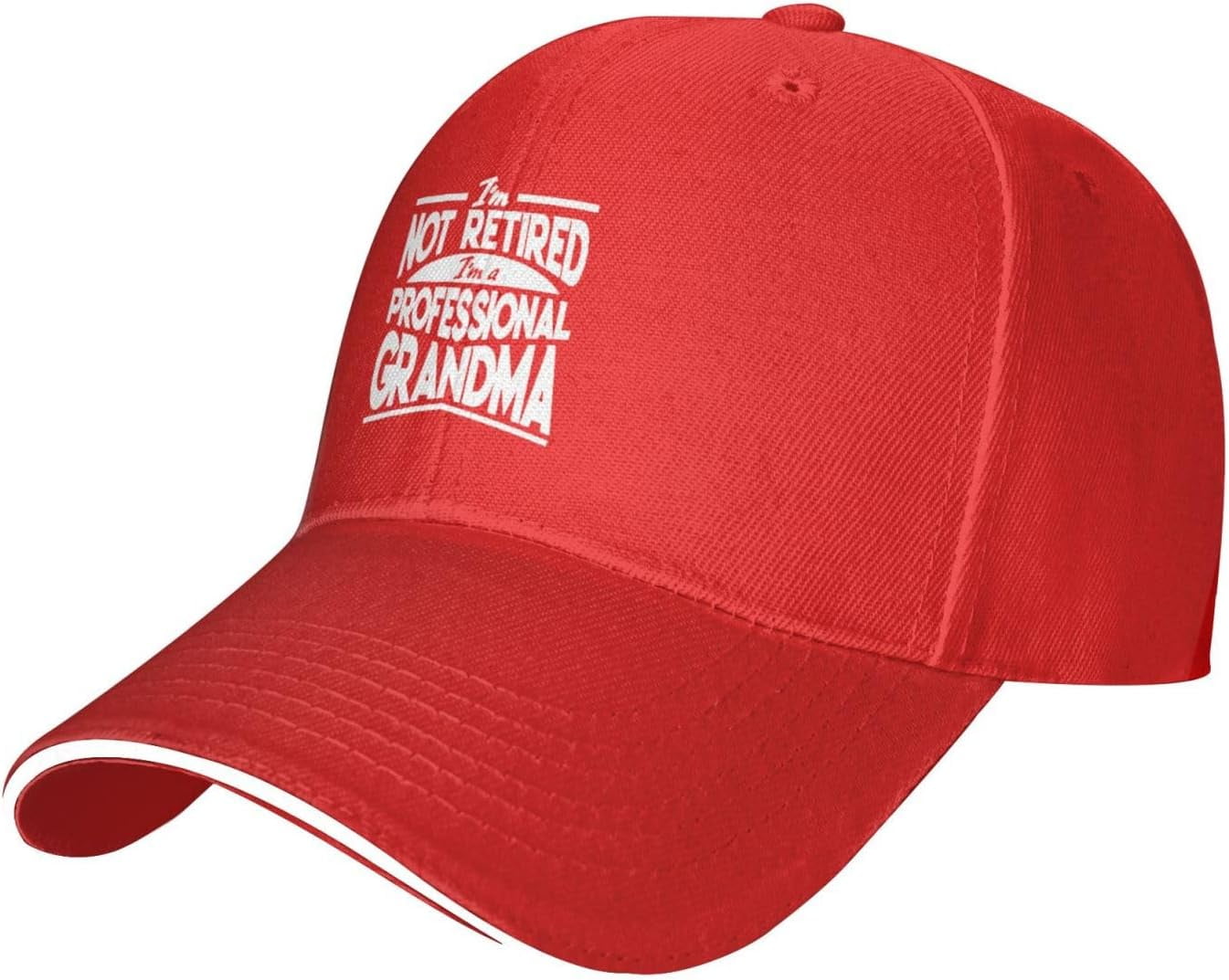 I'M Not Retired I'M A Professional Grandma Hat Mens Wide Brim Baseball ...