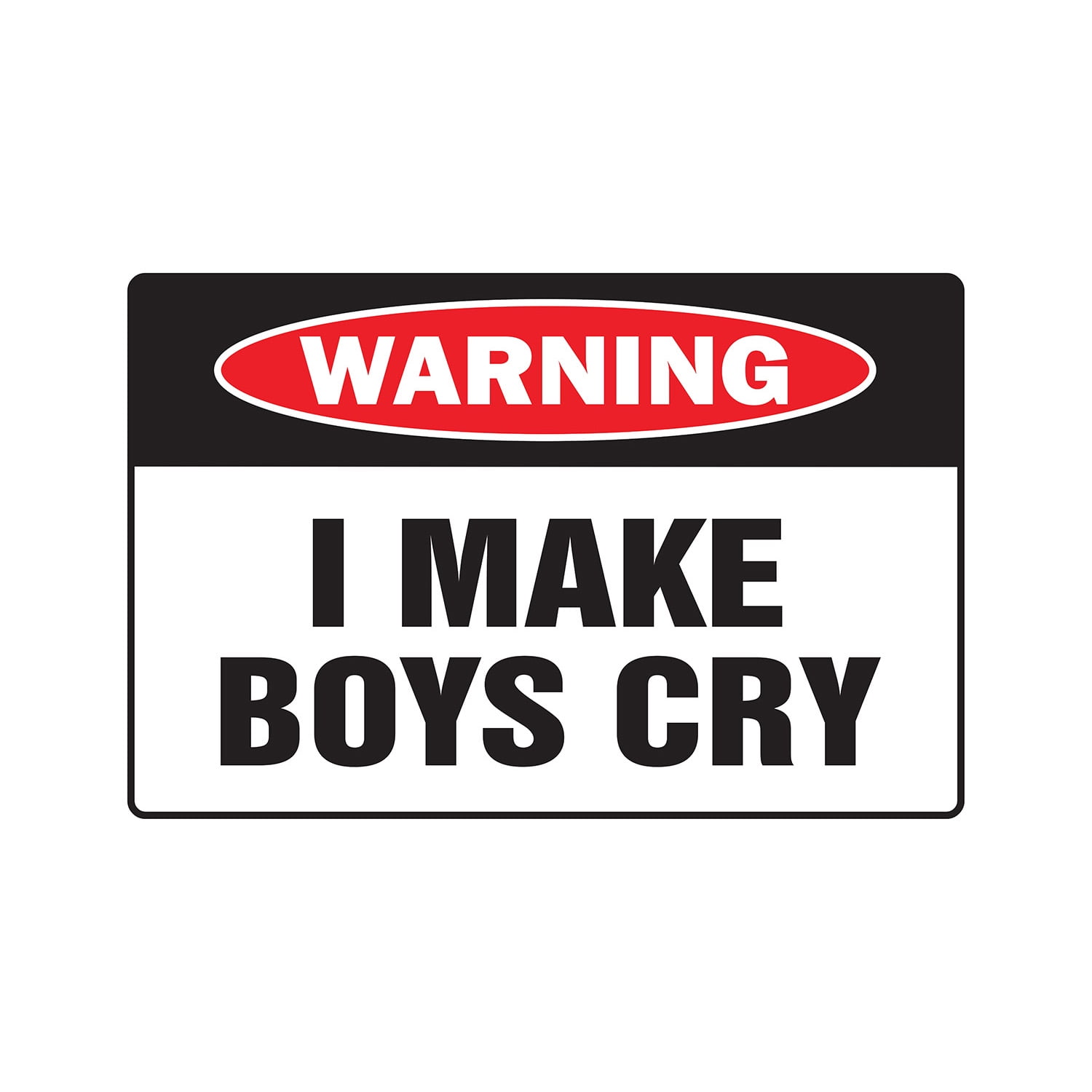 I MAKE BOYS CRY Warning Aluminum Sign heartbreaker humor love boyfriend ...