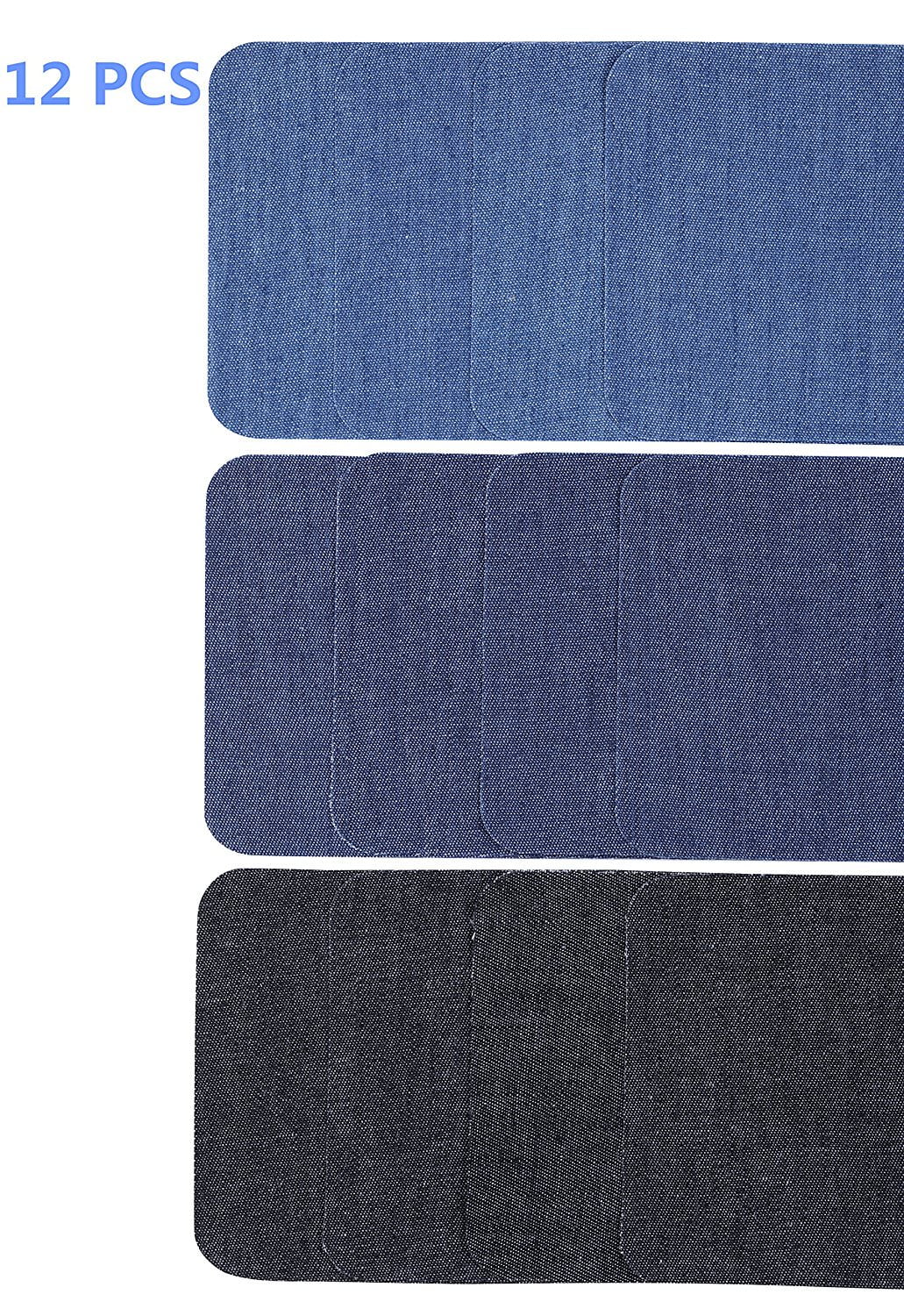 I-MART Denim Iron-On Patches (12 Pieces) - Walmart.com