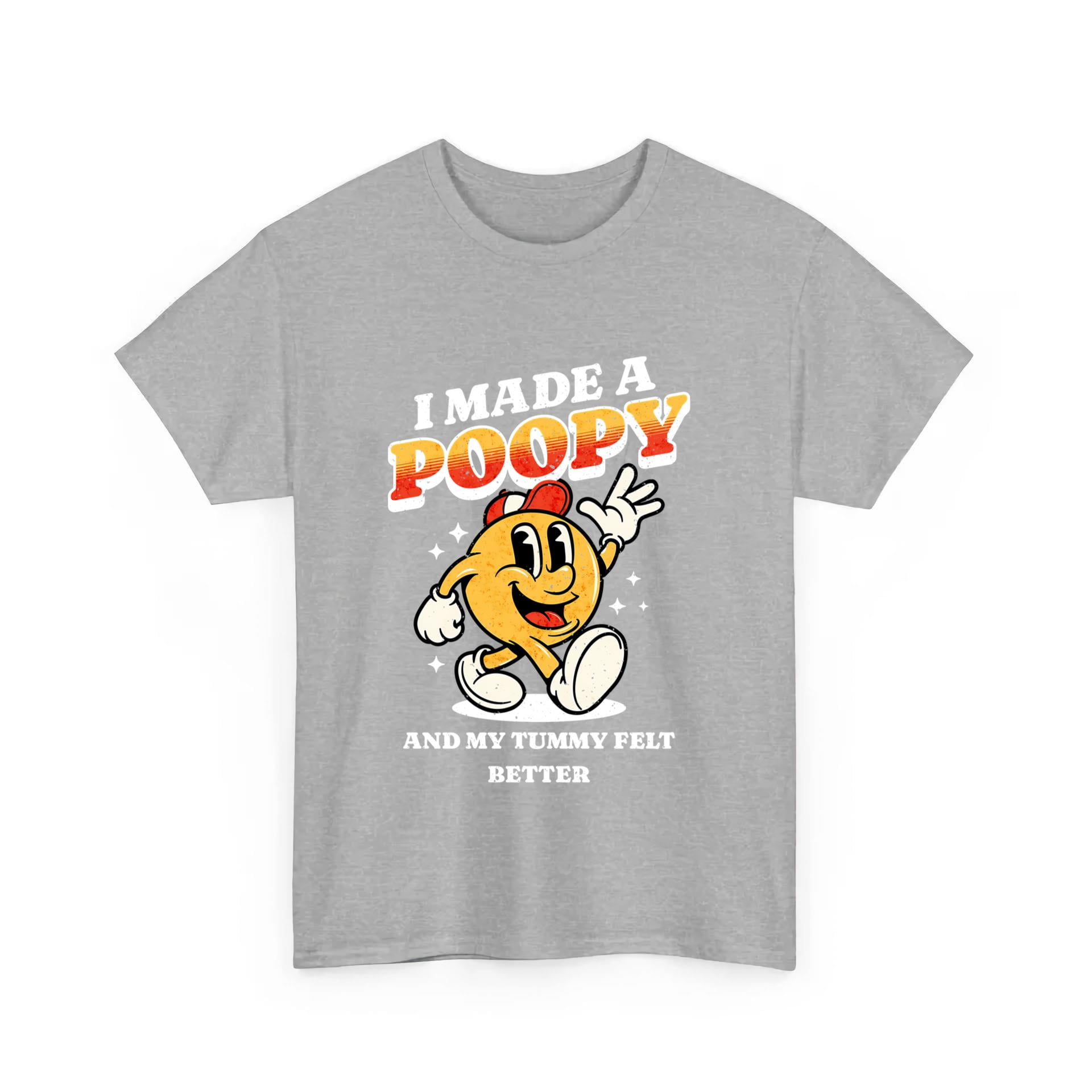 I Made A Poopy And My Tummy Felt Better Funny Meme Quote Vintage Men's ...