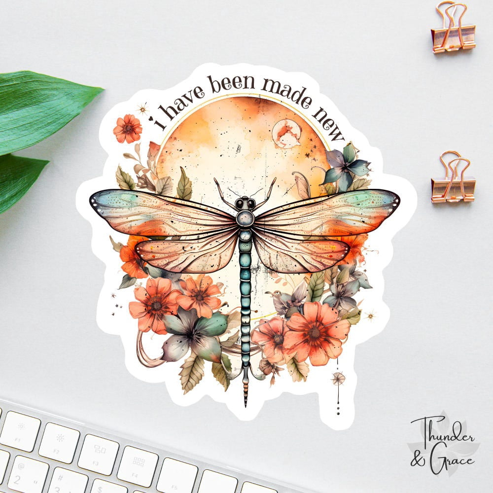 I Have Been Made New Sticker, Words Of Affirmation Stickers, Bible ...