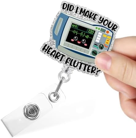 Did I Make Your Heart Flutter Funny Retractable Badge Reel with Clip ...