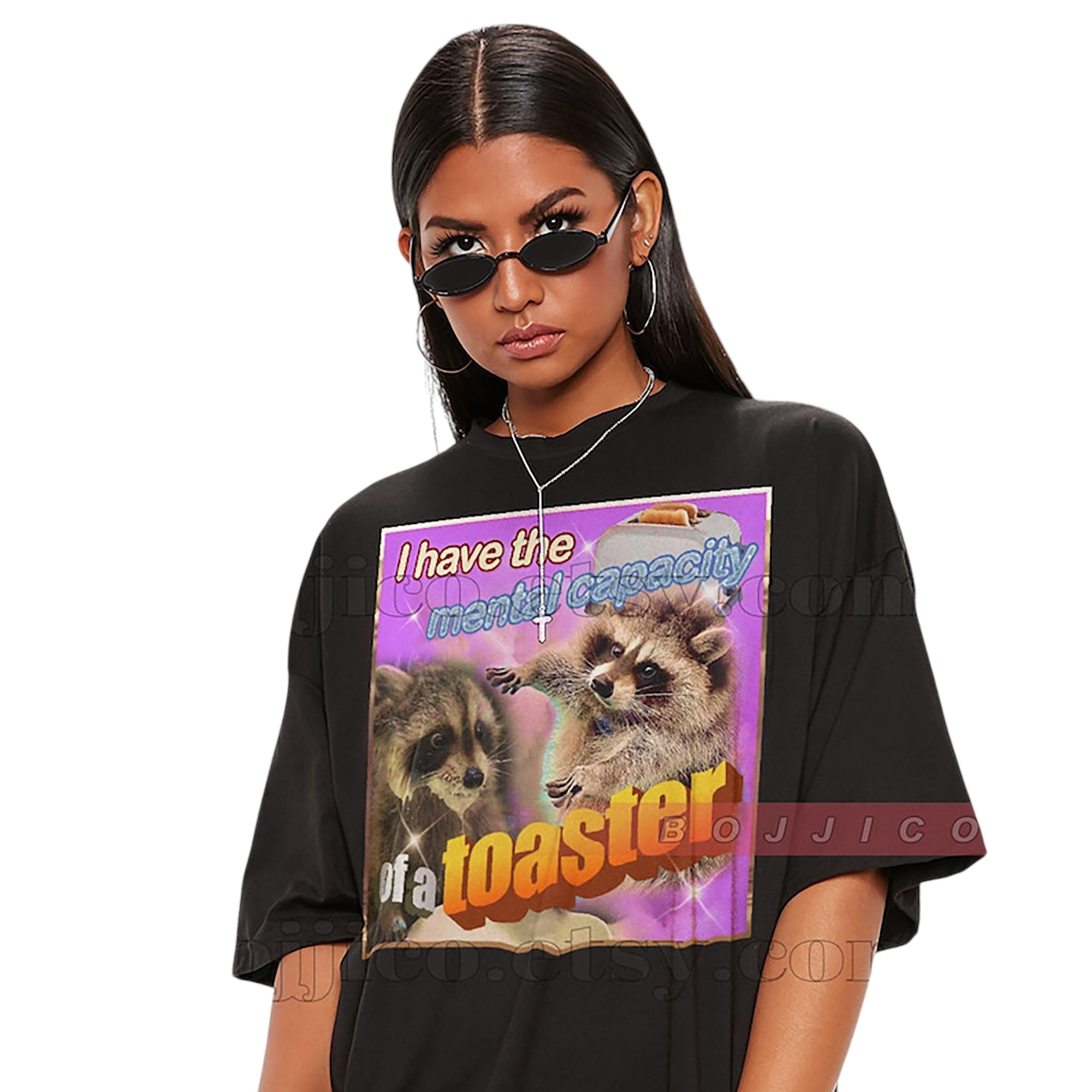 I Have The Mental Capacity Of A Toaster Meme Retro Unisex Classic 2D T ...