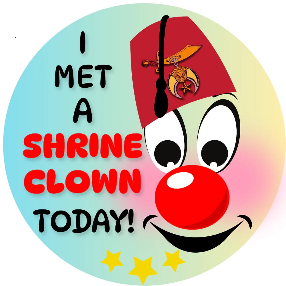 I Met a Shrine Clown Stickers - Walmart.com