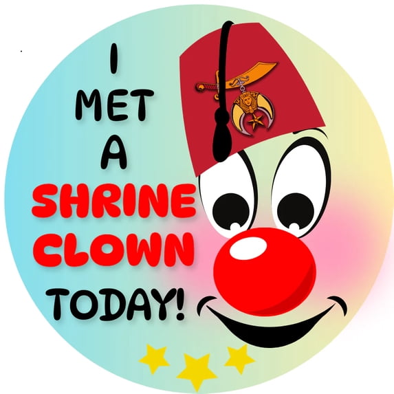 I Met a Shrine Clown Stickers - Walmart.com