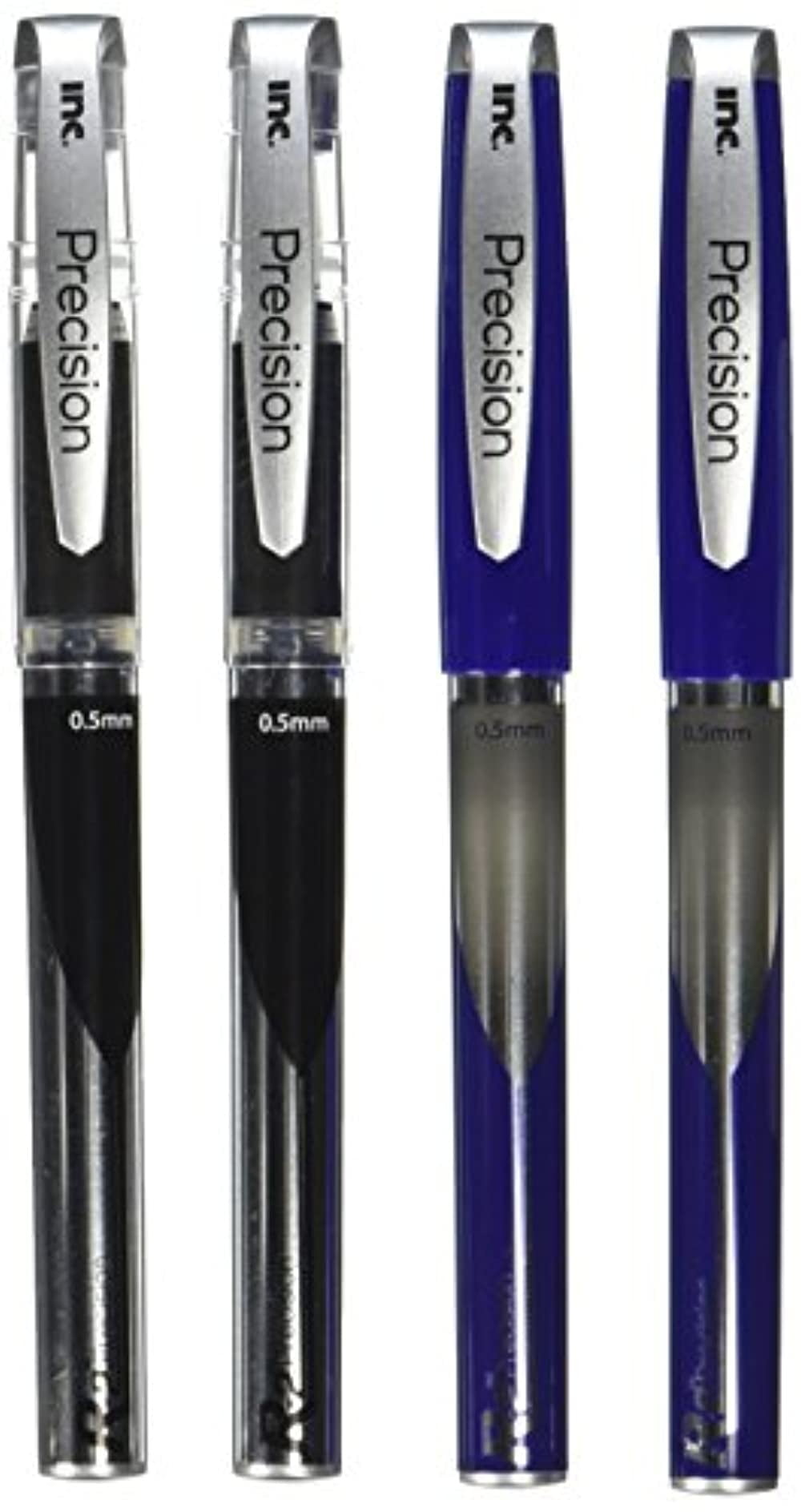 I-N-C R-2 Precision 0.5 Roller Ball Pen, 2 Blue/2 Black - Walmart.com
