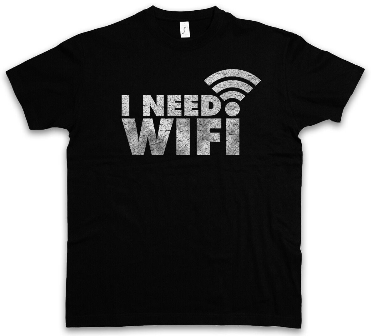 I NEED WIFI T-SHIRT Smartphone Addicted Wlan Lan Fun Gamer Games Gaming ...