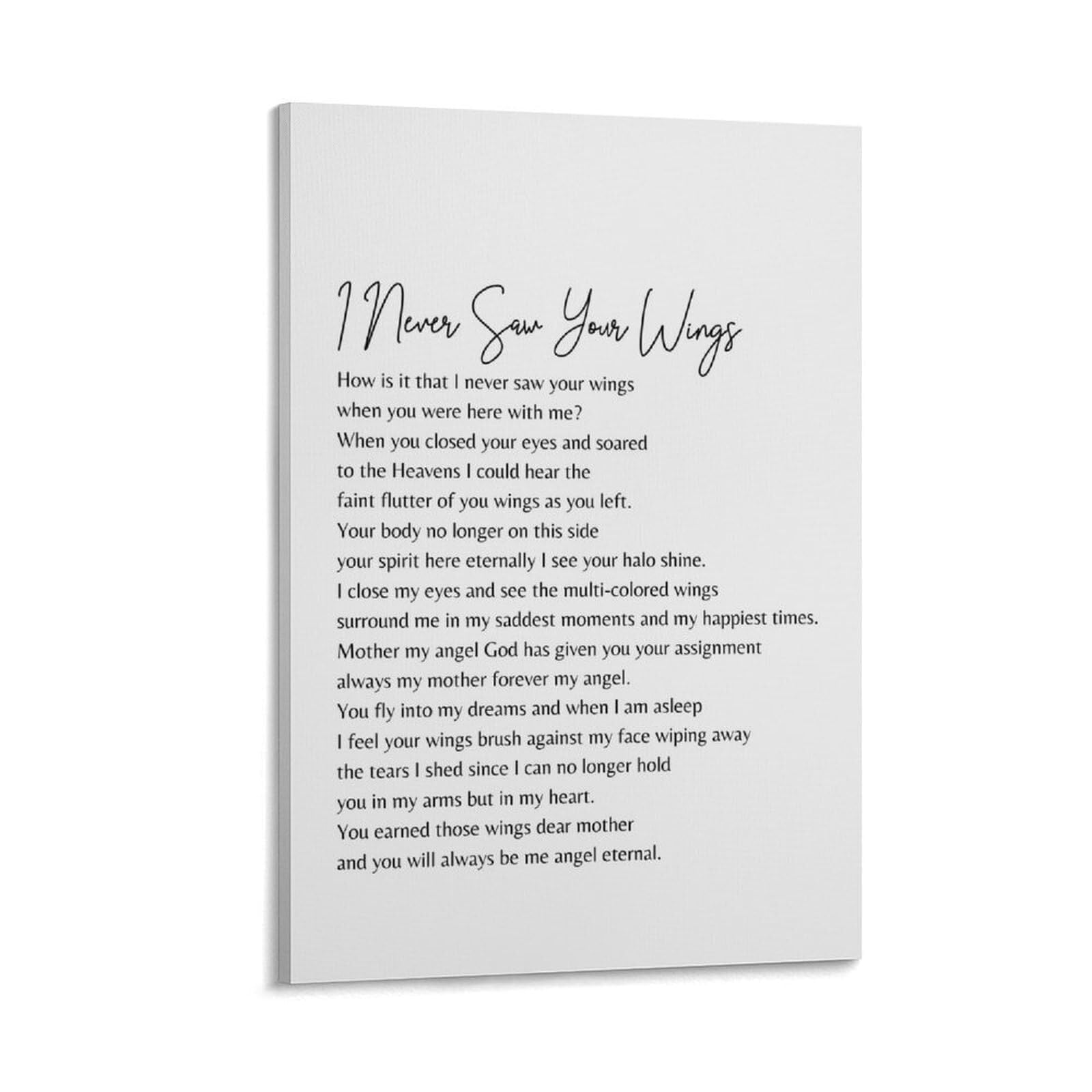 I Never Saw Your Wings, Funeral Poem, Grief Quote, A Letter from Heaven ...