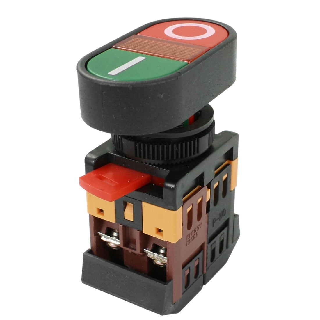 I/O Start Stop Flush Mounted Push Button Switch 600V 10A - Walmart.com
