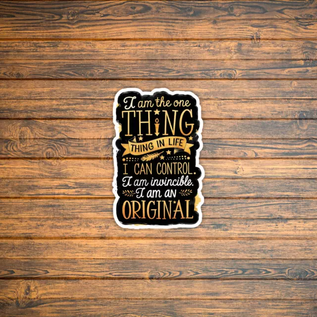 I Am The Original One Thing In Life I Can Control Invincible Wall Decal ...