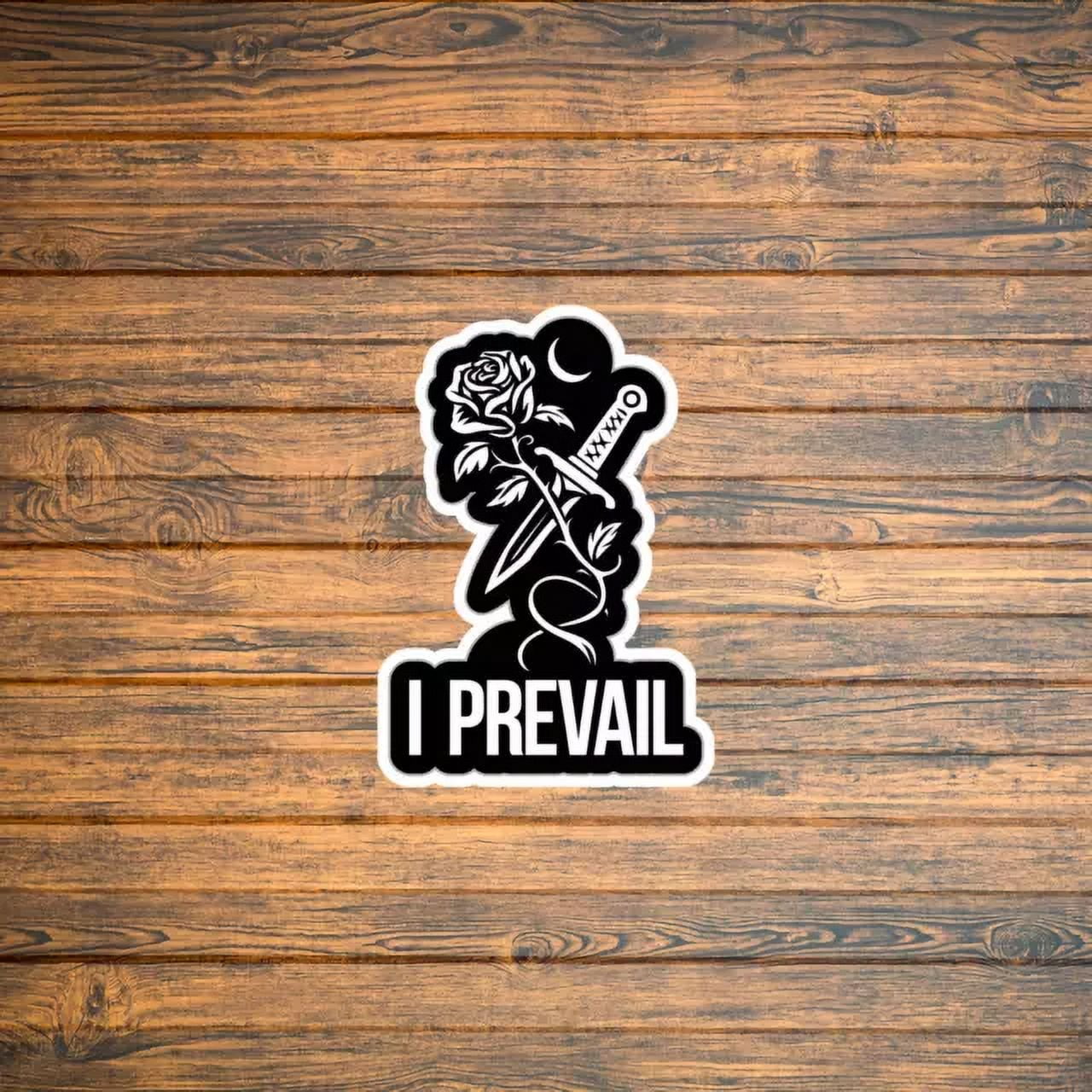 I Prevail Band Sticker - Rose Knife Tattoo Style Decal For Rock Music ...