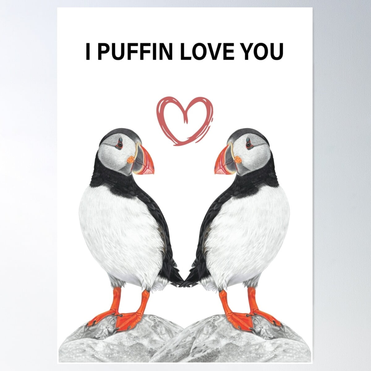 I Puffin Love You - Puffin Couple Design - Puffin Couple - Puffin Art ...