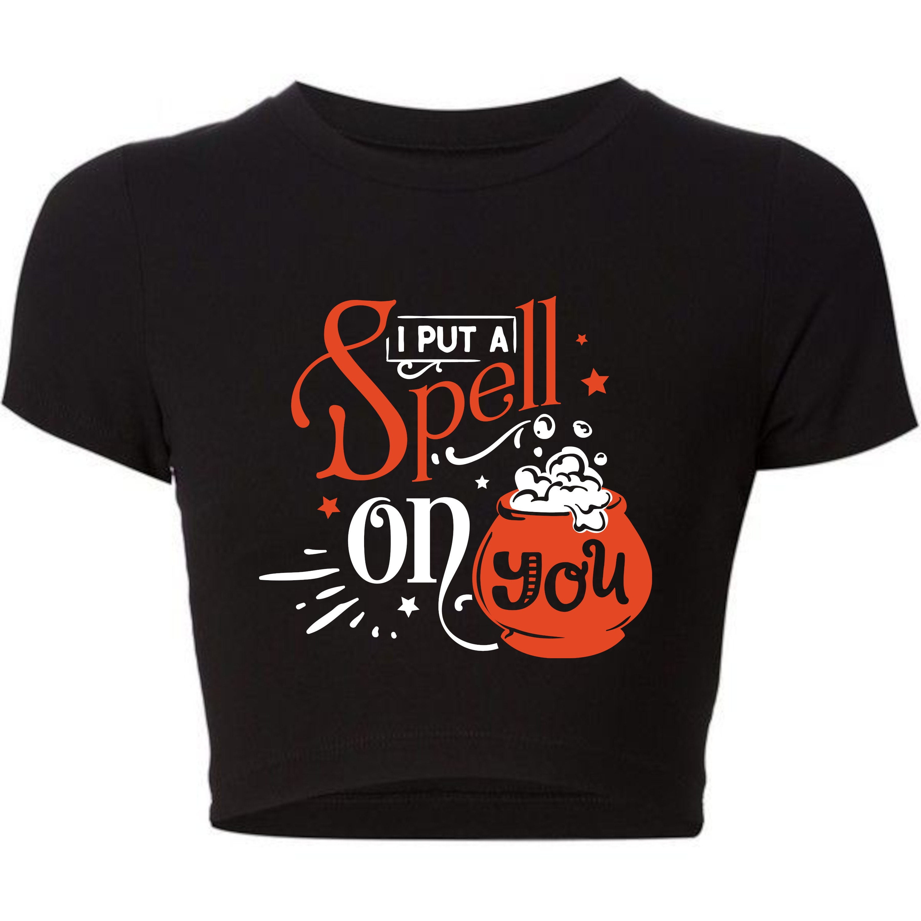 I Put A Spell On You Halloween Crop Top • Spooky Party Costume ...
