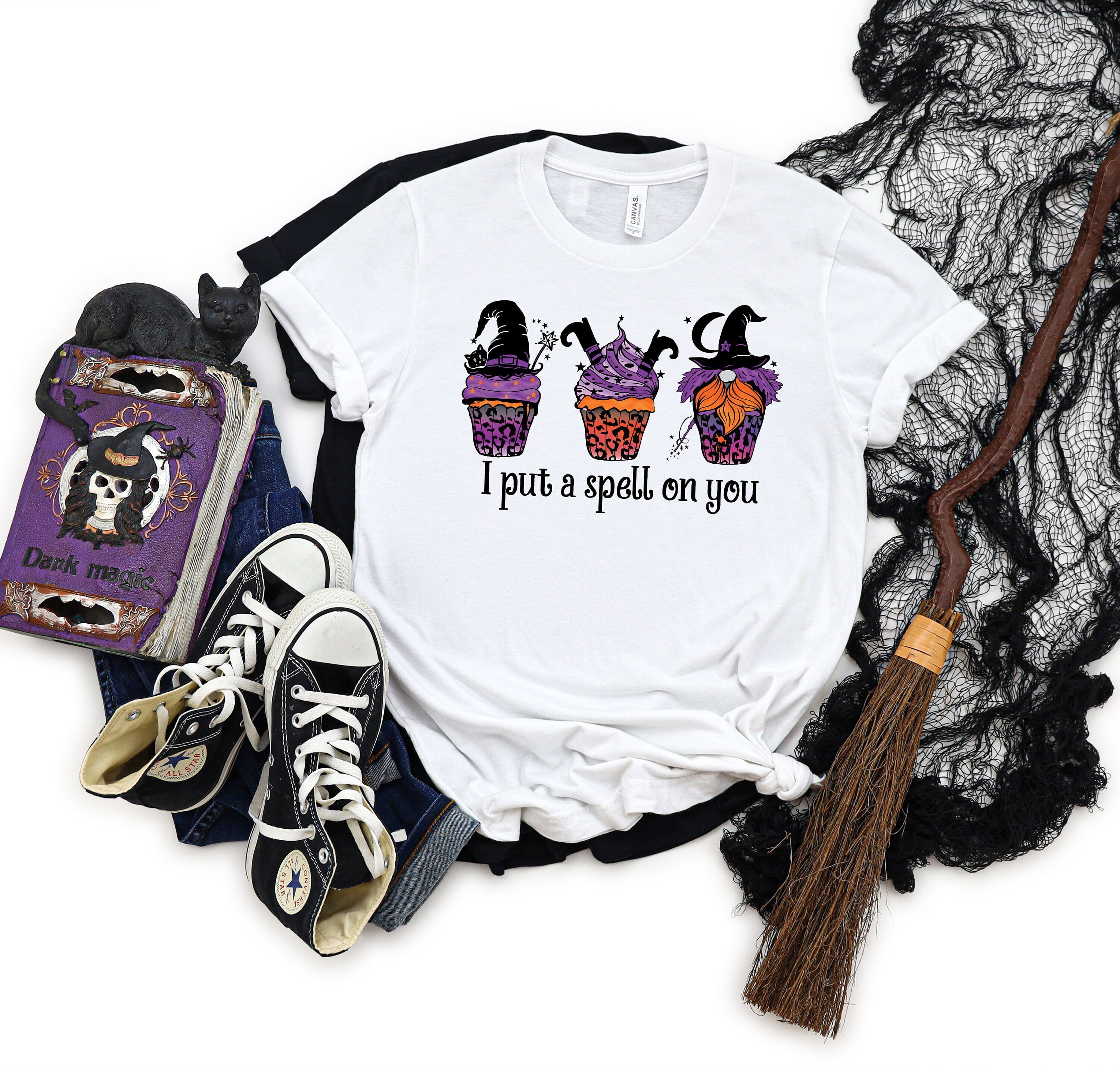 I Put a Spell On You Shirt Halloween Witch Gnomes Shirt Halloween Shirt ...