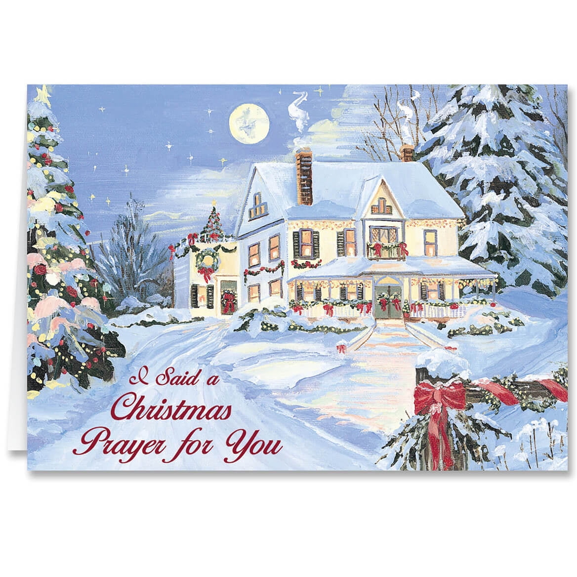 Religious Christian Family Christmas Prayer Card Set/20 - Peaceful ...