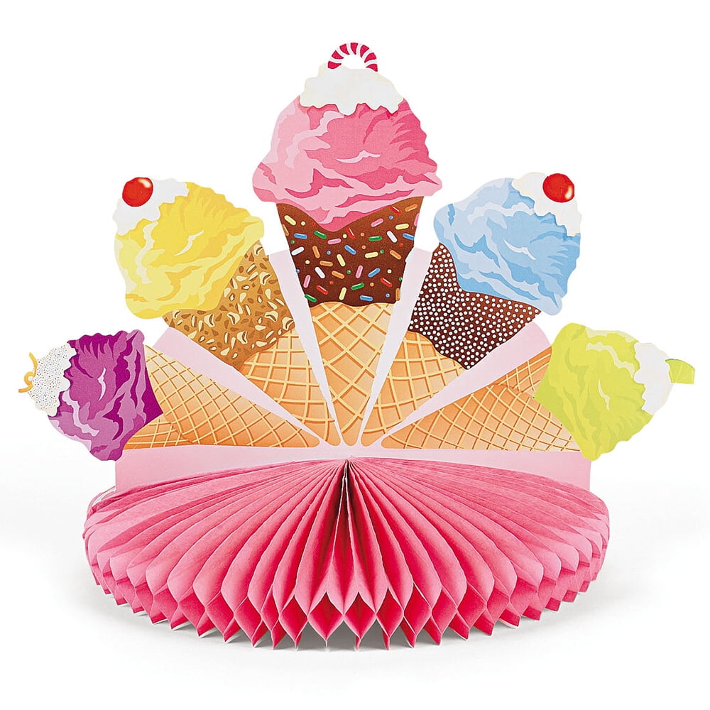 I Scream For Ice Cream Centerpiece - Party Decor - 1 Piece - Walmart.com