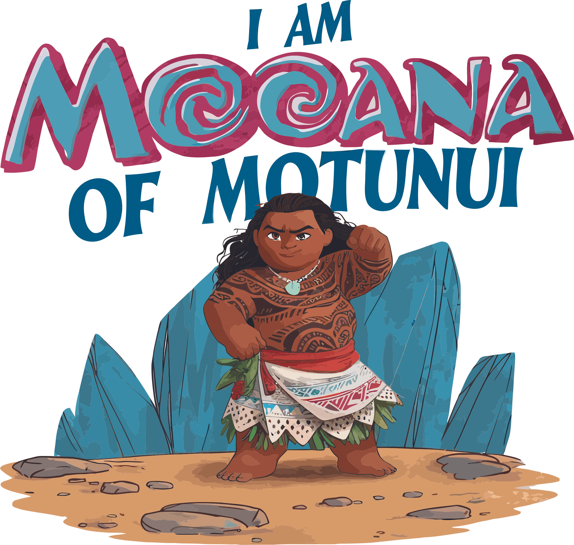 I Am Sea Princess Of Motonui Maui Iconic Movie Lines Quotes Character ...