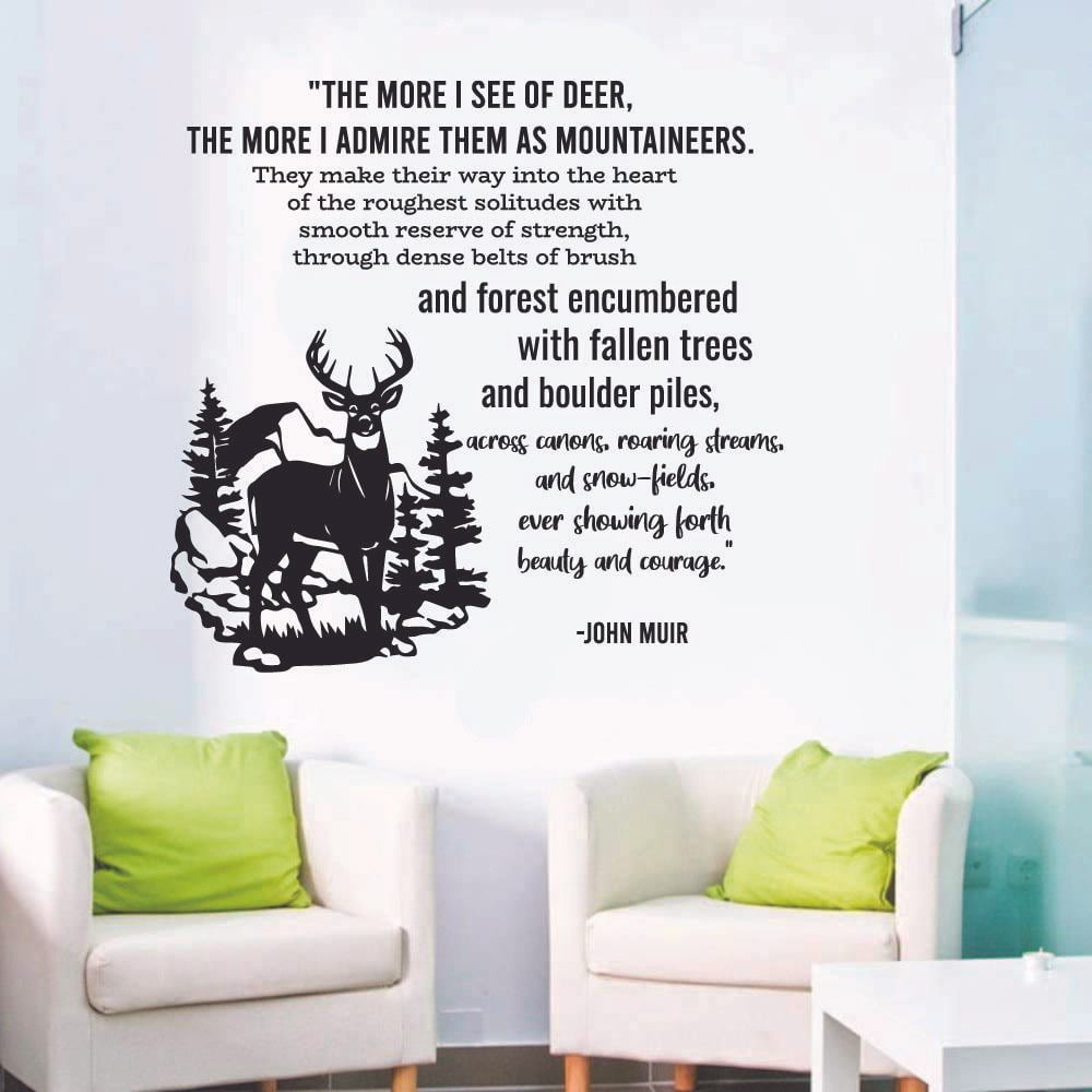 The More I See Of Deer Quote Hunting Hunter Huntsman Hunt Forest Animal ...